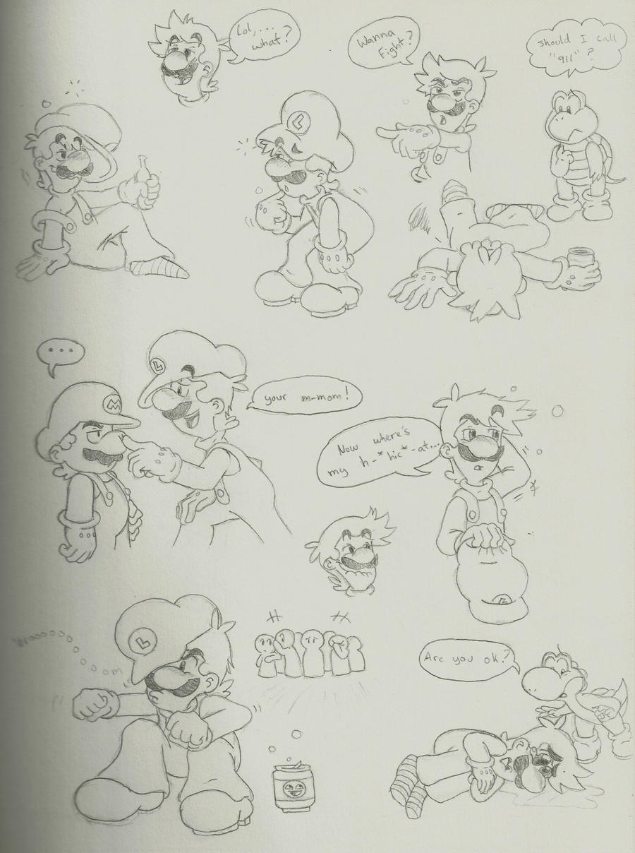 Drunk Luigi By Claudia Sierra On Deviantart