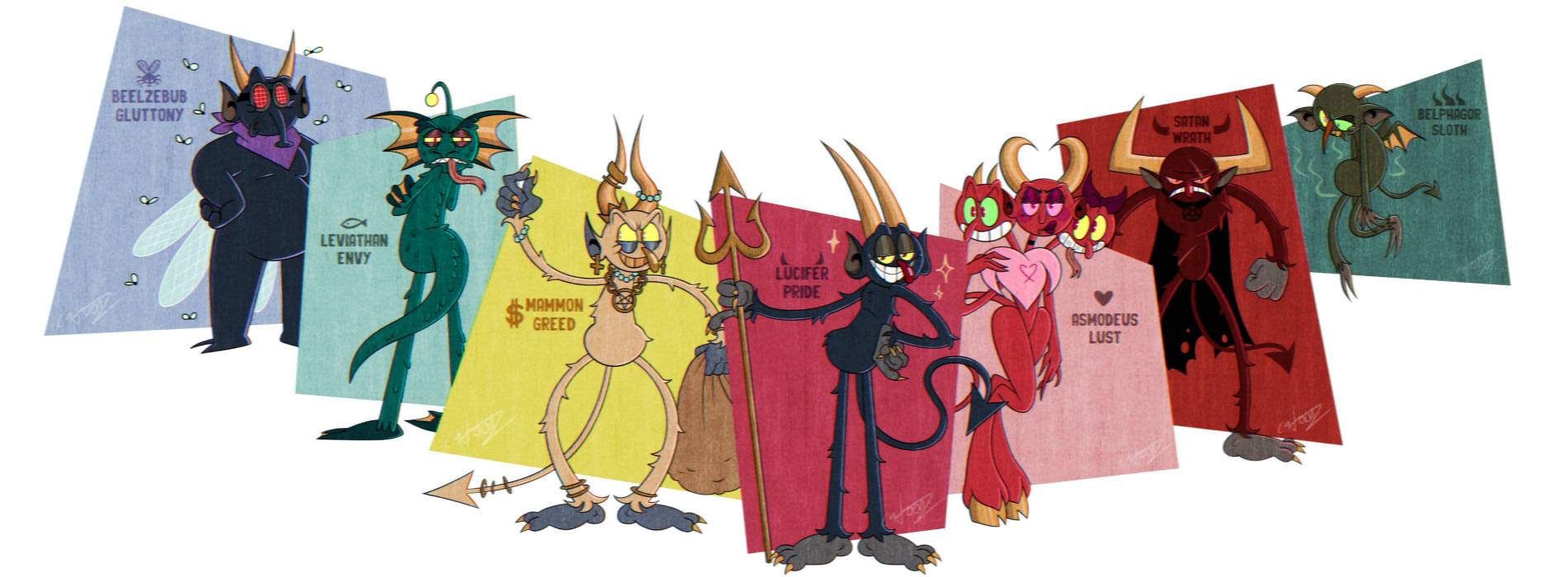 Los 7 demonios capitales by ink-zombie on DeviantArt Los 7 demonios capitales by ink-zombie on DeviantArt