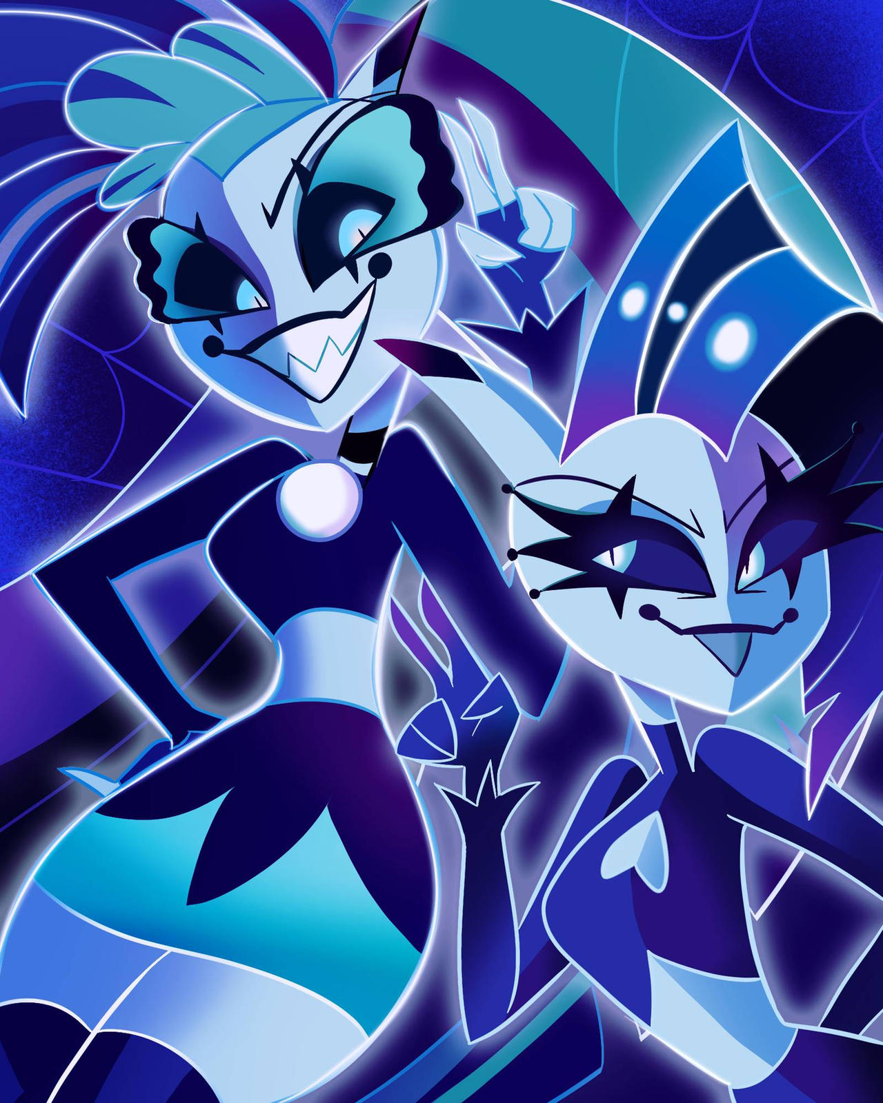 Glitz and Glam fanart Helluva Boss by clownyblitz on DeviantArt Glitz and Glam fanart Helluva Boss by clownyblitz on DeviantArt