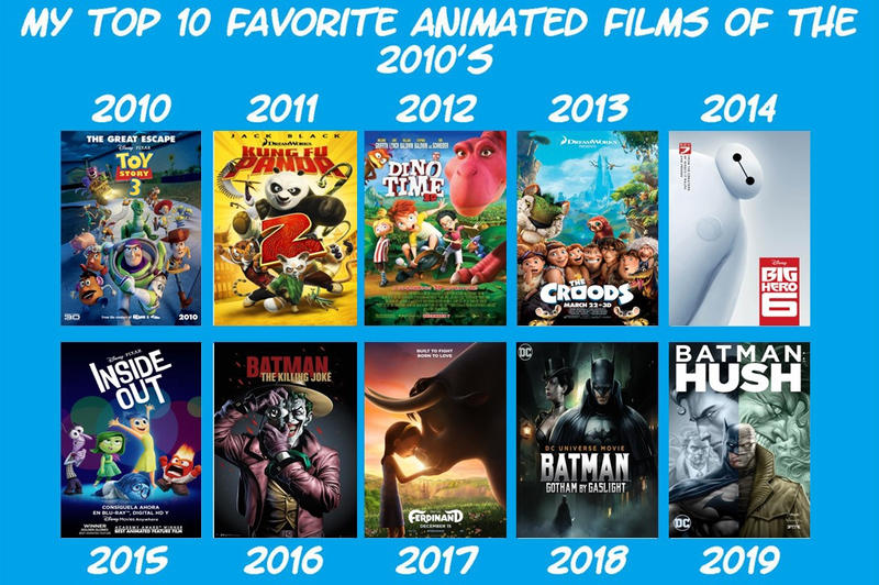 My Top 10 Favourite Animated Films of the 2010's by GokuSS7 on DeviantArt My Top 10 Favourite Animated Films of the 2010's by GokuSS7 on DeviantArt