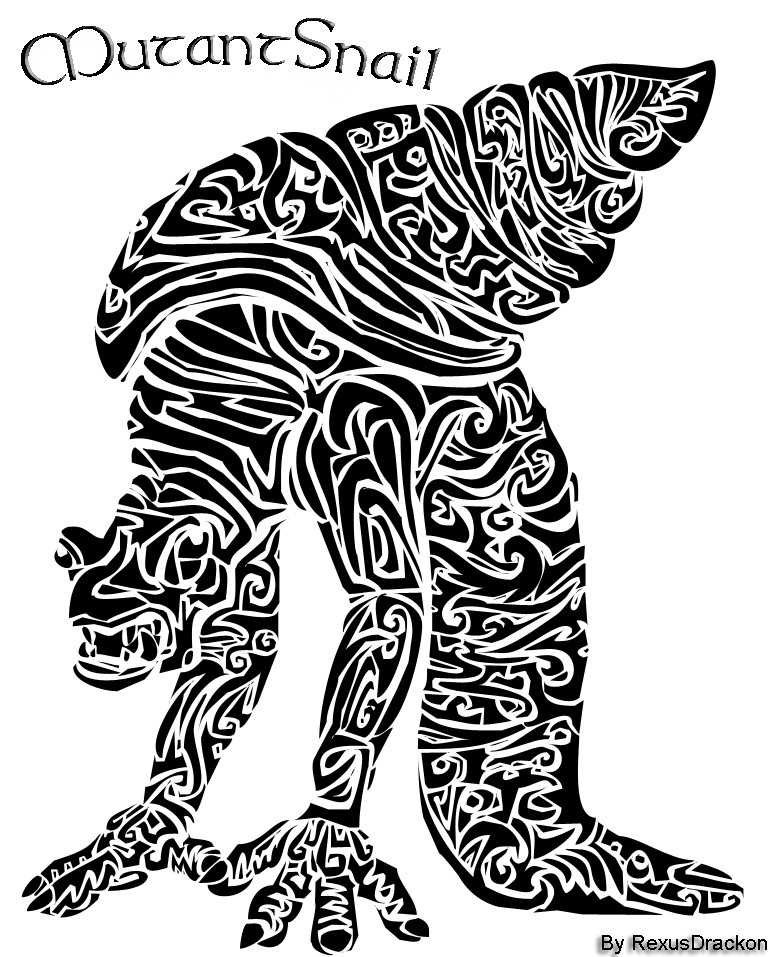 Mutant Snail-tribal by Rexus-Drackon on DeviantArt