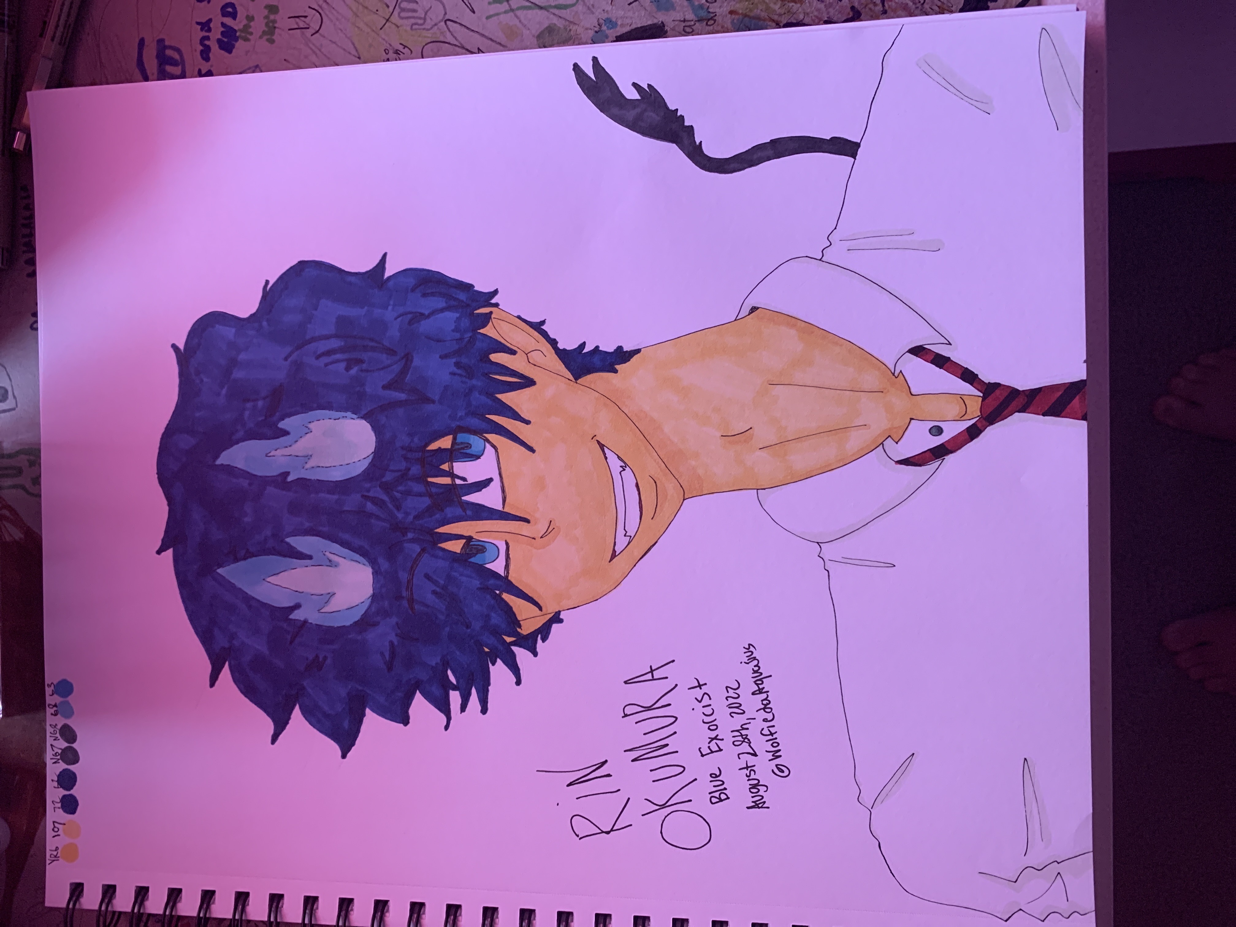 Rin Okumura By Xxwolfieartzxx On Deviantart