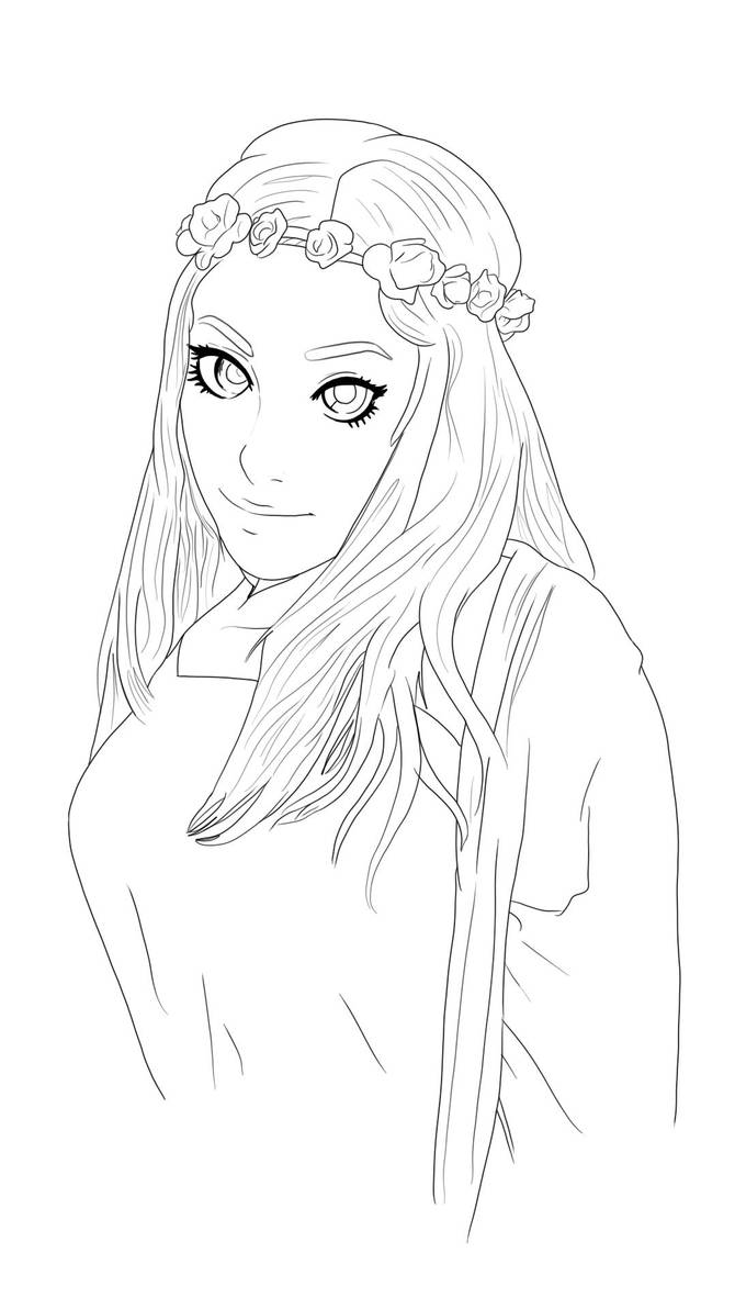 Anime Flower Girl Rough Draft By Mariokero345 On Deviantart