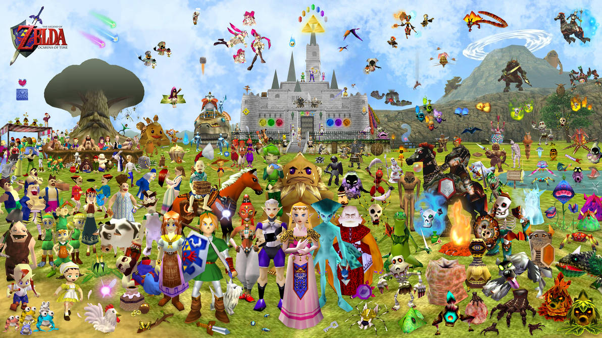 Every Character In Legend Of Zelda Ocarina Of Time By Drums107 On