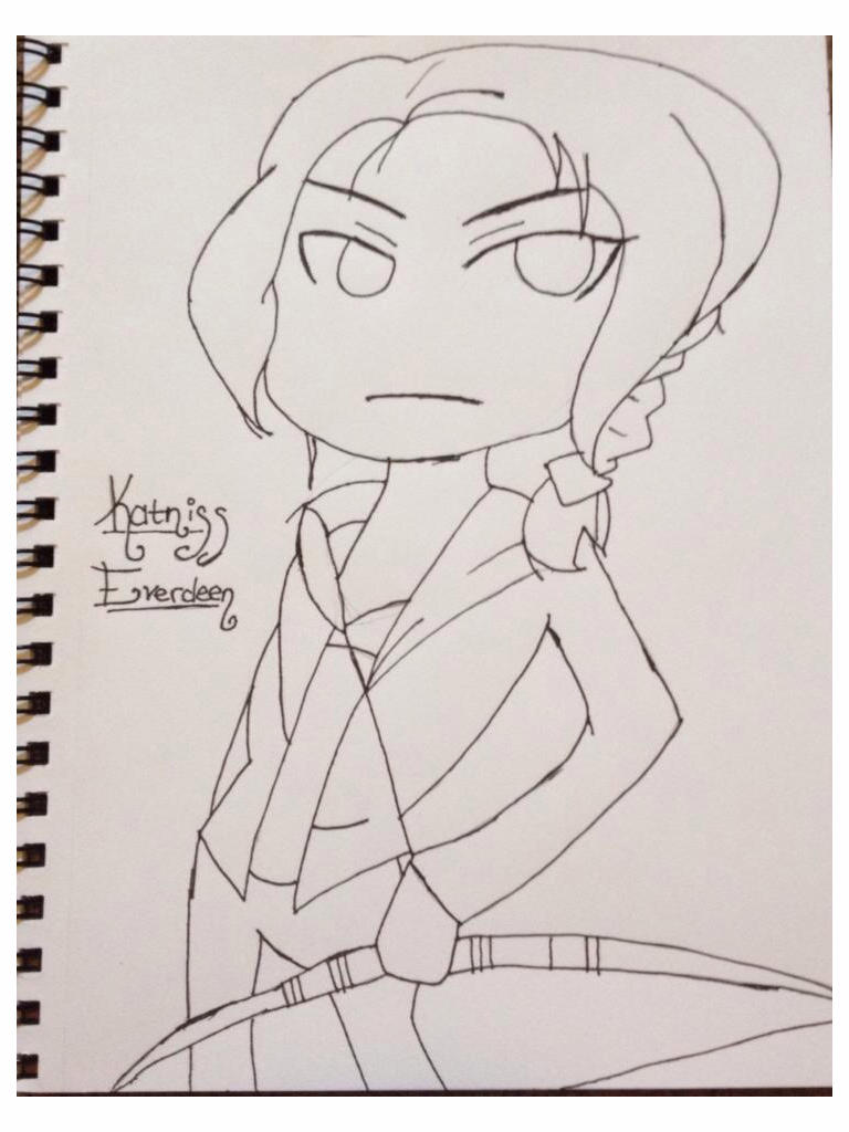 Katniss Chibi By Dashiegurl93 On Deviantart