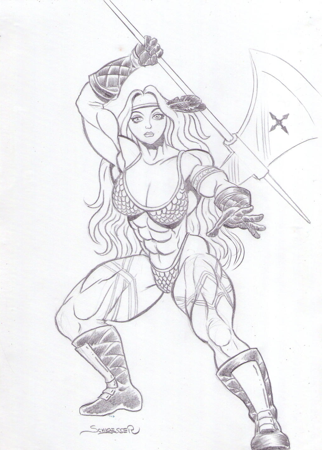 Commission Amazon From Dragons Crown By Eduardoschloesser On Deviantart