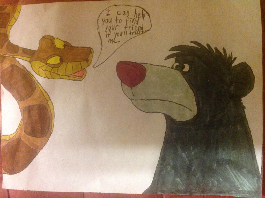 Kaa Hypnotizes Baloo 7 By Carltonheroes On Deviantart