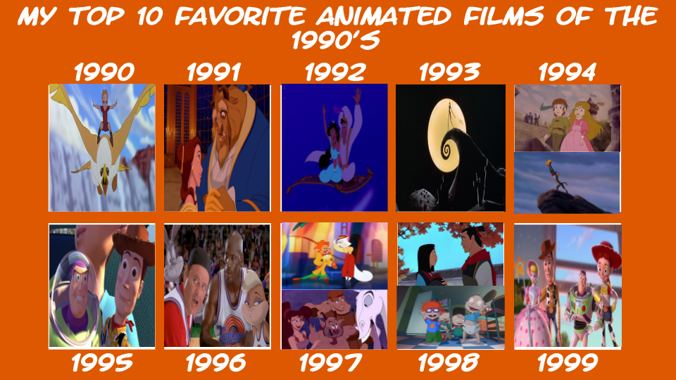 My Top 10 Favorite Animated Movies From The 1990 s By McConahey503 On my-top-10-favorite-animated-movies-from-the-1990-s-by-mcconahey503-on