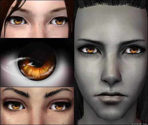 Hand-Painted Eyes . The Sims 2 by zombie-jill on DeviantArt