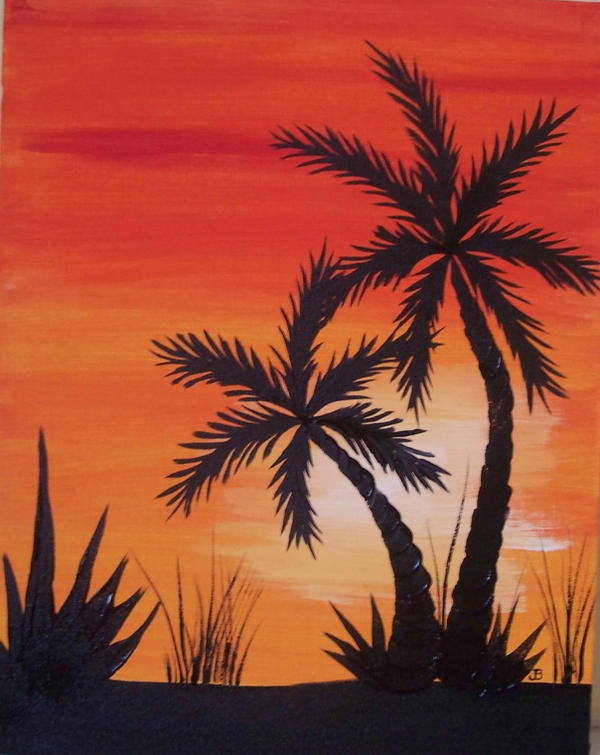 Palm Tree Sunset by cocoajoe on DeviantArt