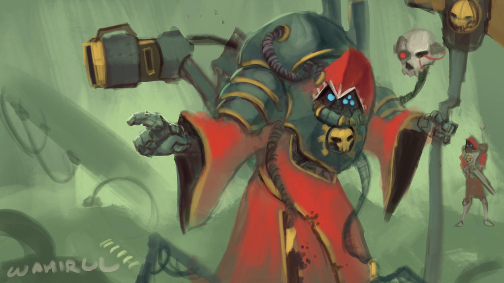Tech Priest Dominus By Wamirul On Deviantart