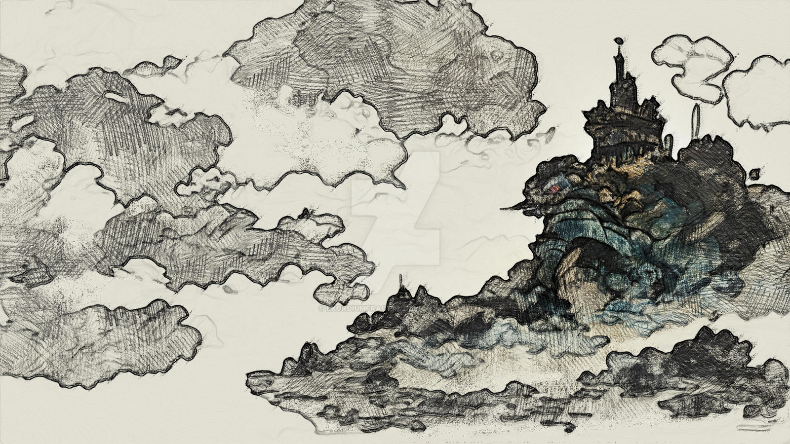 Clouds Sketch By Exordiumfractal On Deviantart