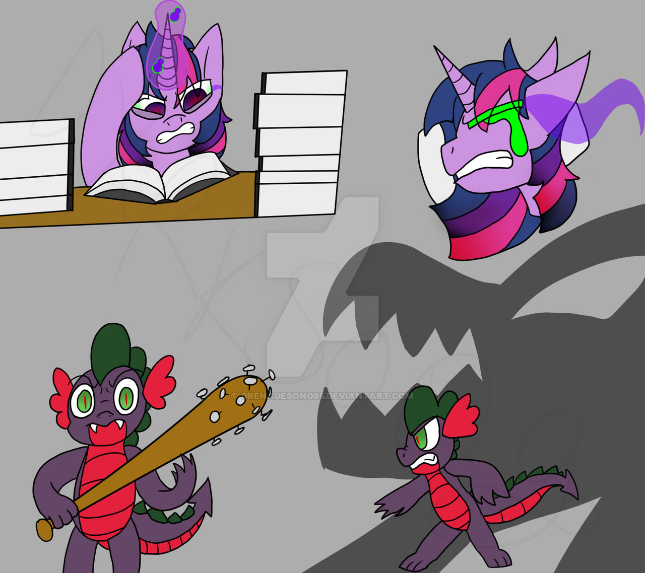 No rainboom au Twilight and Spike by Grenadesong95 on DeviantArt No rainboom au Twilight and Spike by Grenadesong95 on DeviantArt