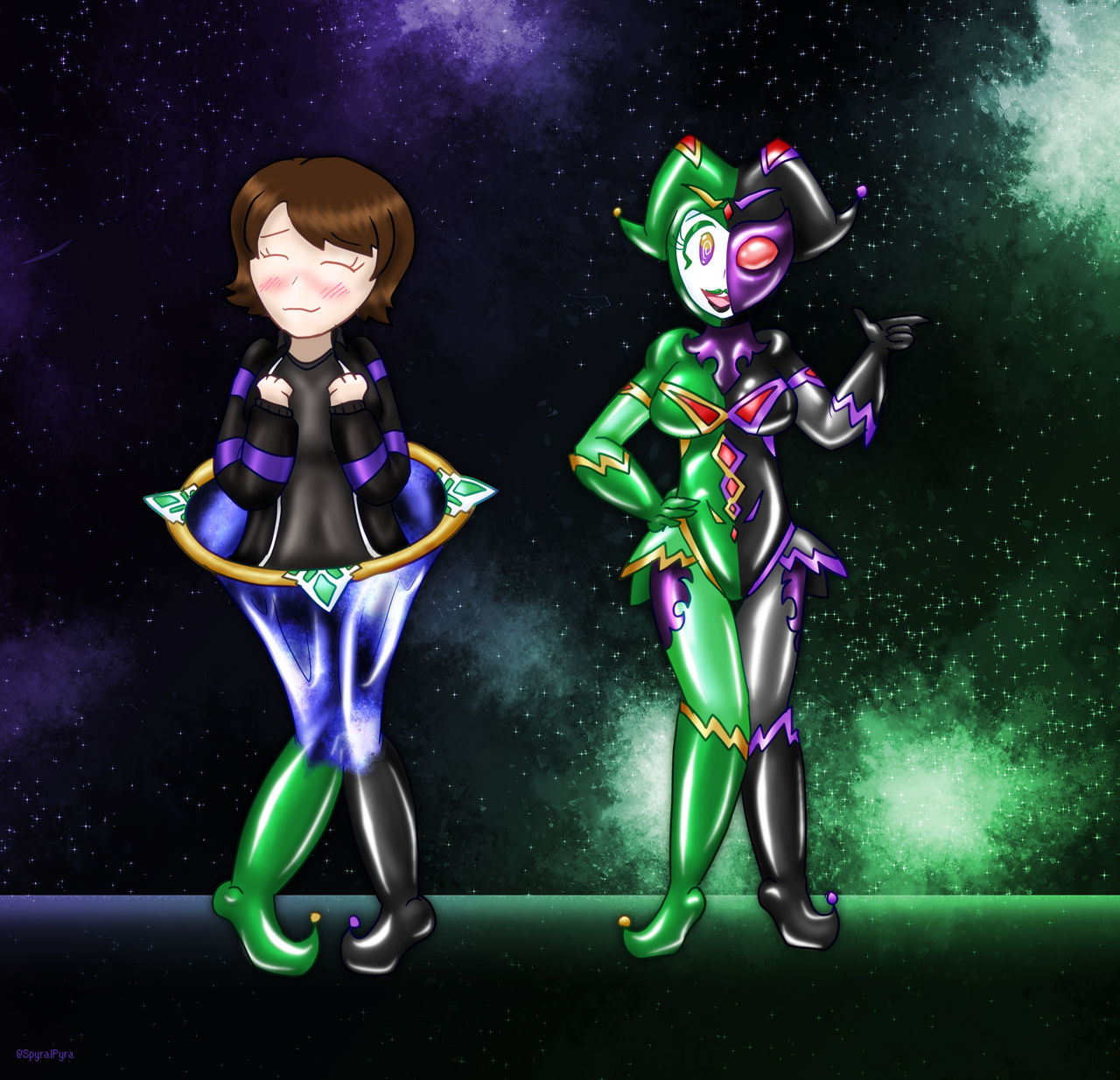 Com Embracing The Starlight By Spyralpyra On Deviantart