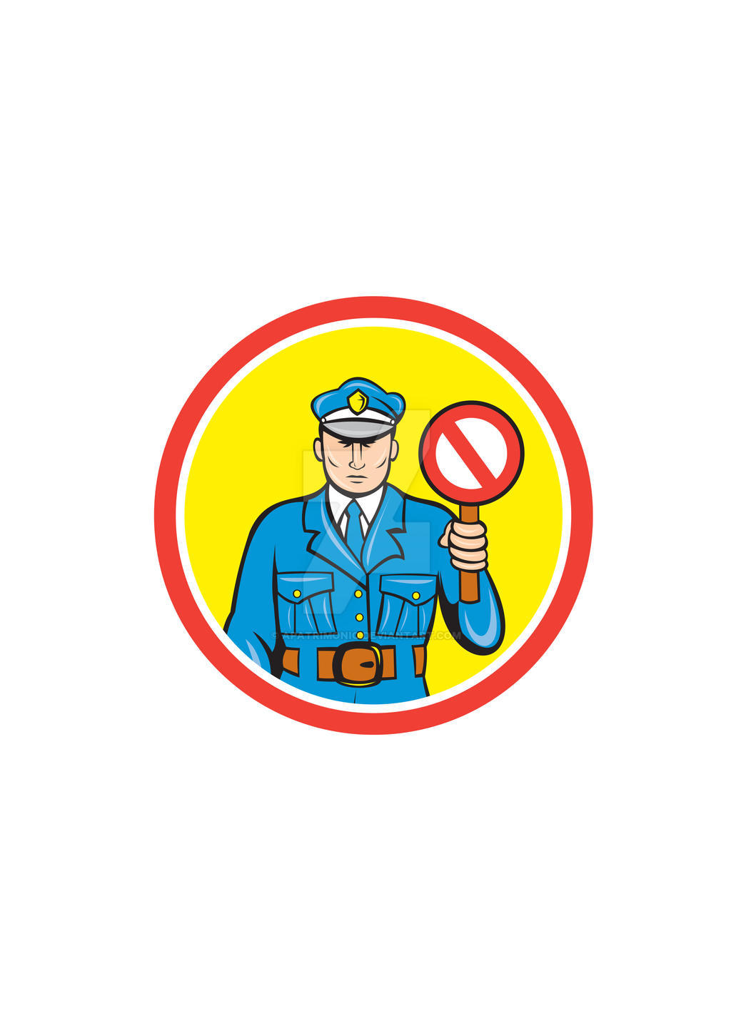 Traffic Policeman Stop Hand Signal Cartoon by apatrimonio on DeviantArt Traffic Policeman Stop Hand Signal Cartoon by apatrimonio on DeviantArt