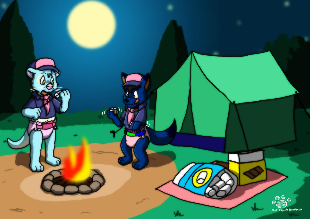 Spicy And Vee Camping By Coshi Dragonite On Deviantart