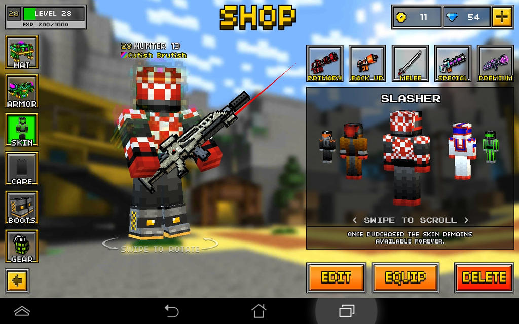 Skin 18 Slasher 33 By Pixel Skin Factory On Deviantart