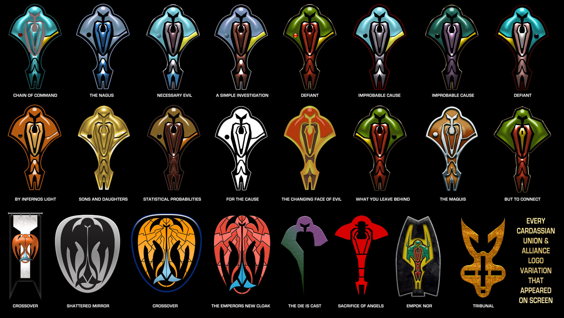 Star Trek Cardassian Logos And Emblems By Gazomg On Deviantart