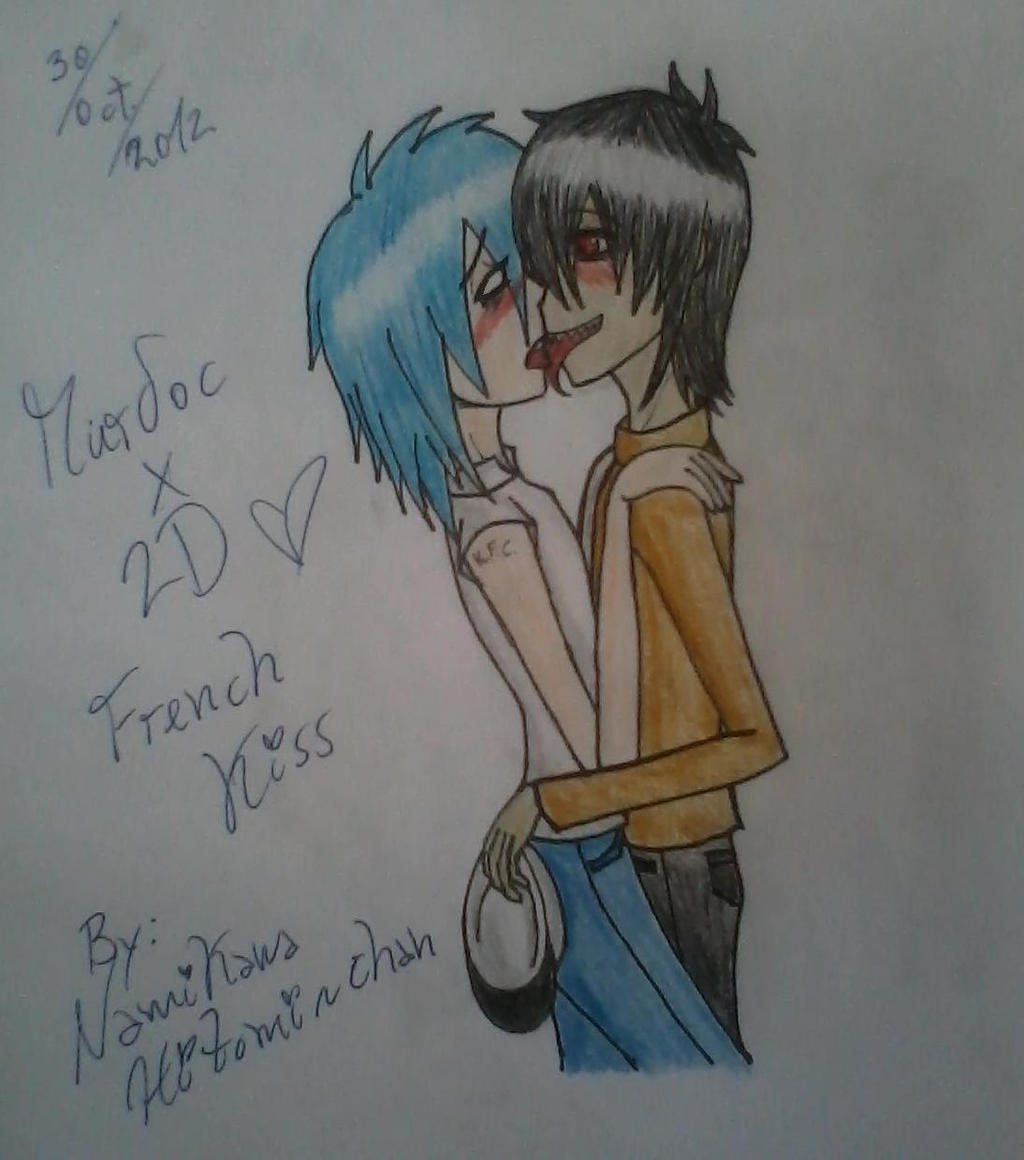 Murdoc x 2D - French Kiss by Hitomi-chan666 on DeviantArt Murdoc x 2D - French Kiss by Hitomi-chan666 on DeviantArt