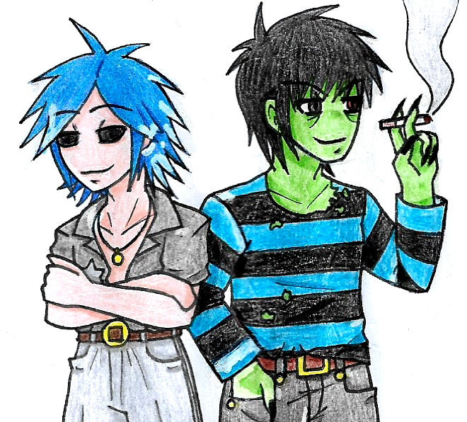 Murdoc and 2D by Hitomi-chan666 on DeviantArt Murdoc and 2D by Hitomi-chan666 on DeviantArt