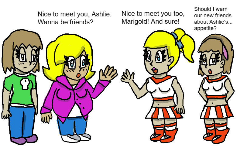 Marigold And Daisy Meet Ashlie And Vivia By Miss Socky On Deviantart