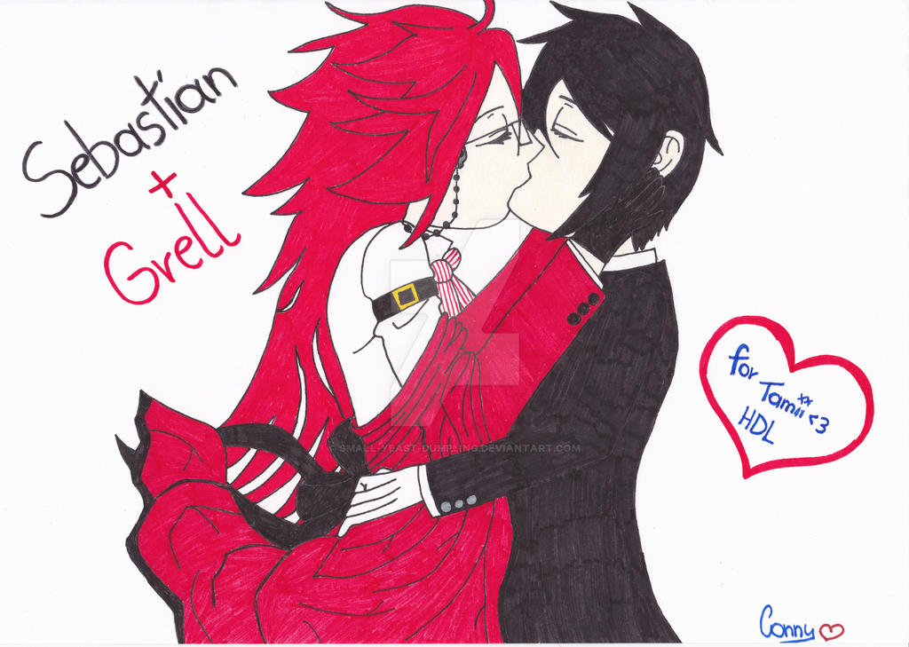Grell X Sebastian On Black Butler Yaoi Deviantart