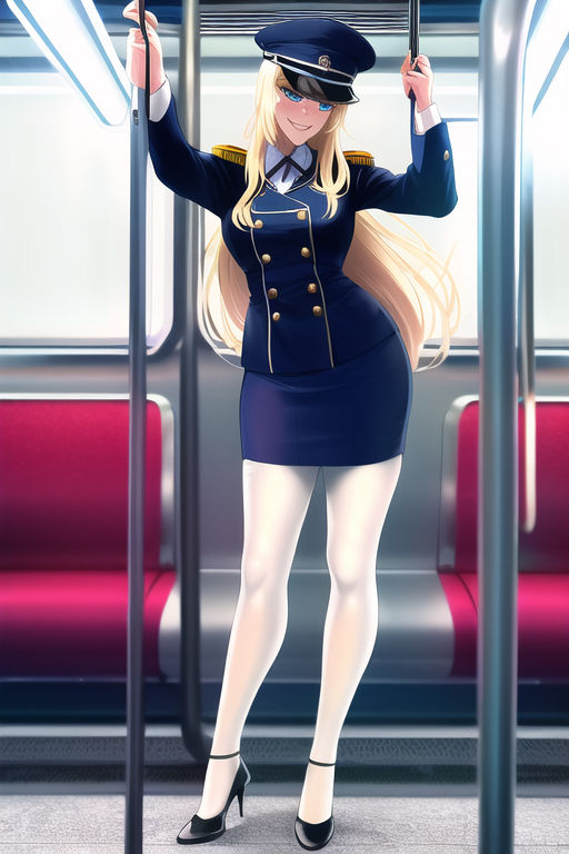 Long Blonde Hair Blue Eyes Conductor Uniform Re By Varm209 On Deviantart
