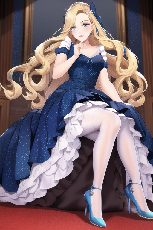 Long Curly Blonde Hair Blue Eyes Housewife Flor By Varm209 On Deviantart