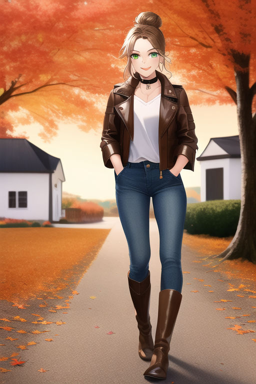 Brown Knee High Leather Boots Brown Leather Jacke By Varm209 On Deviantart