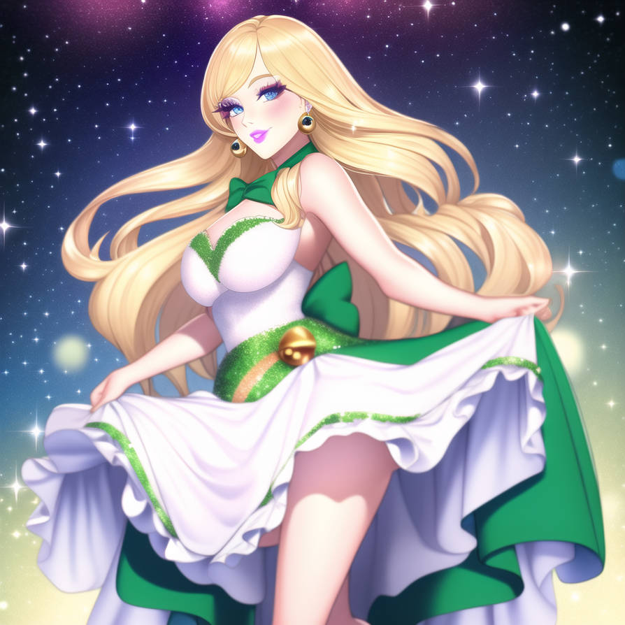 Christmas Setting Long Blonde Hair Blue Eyes Gr By Varm209 On Deviantart