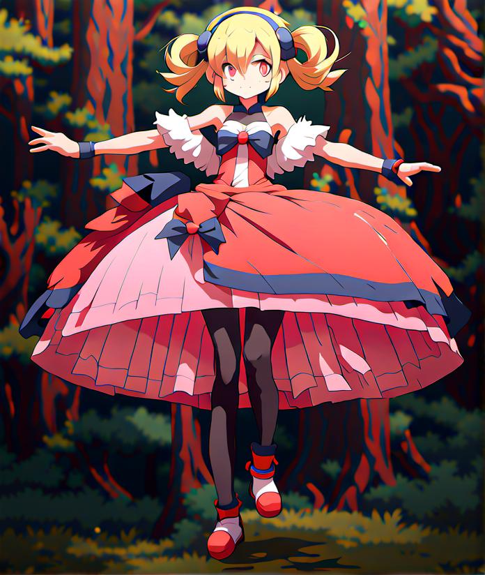 Anime Serena In Pokemon Contest Dress Parachuting By Tommy1001282 On Deviantart