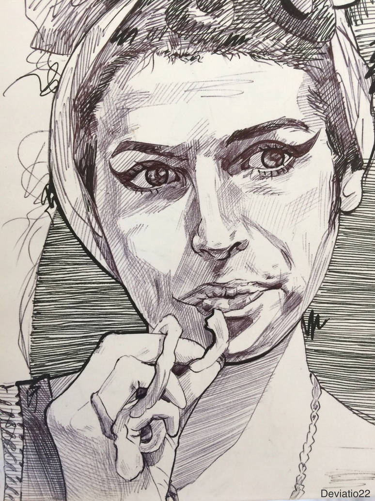 Amy Winehouse Fanart 1 Detail By Ideviatio 22i On Deviantart