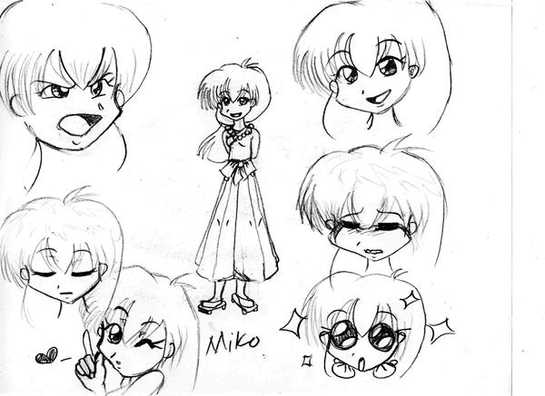 Miko character design by Mahrahia on DeviantArt