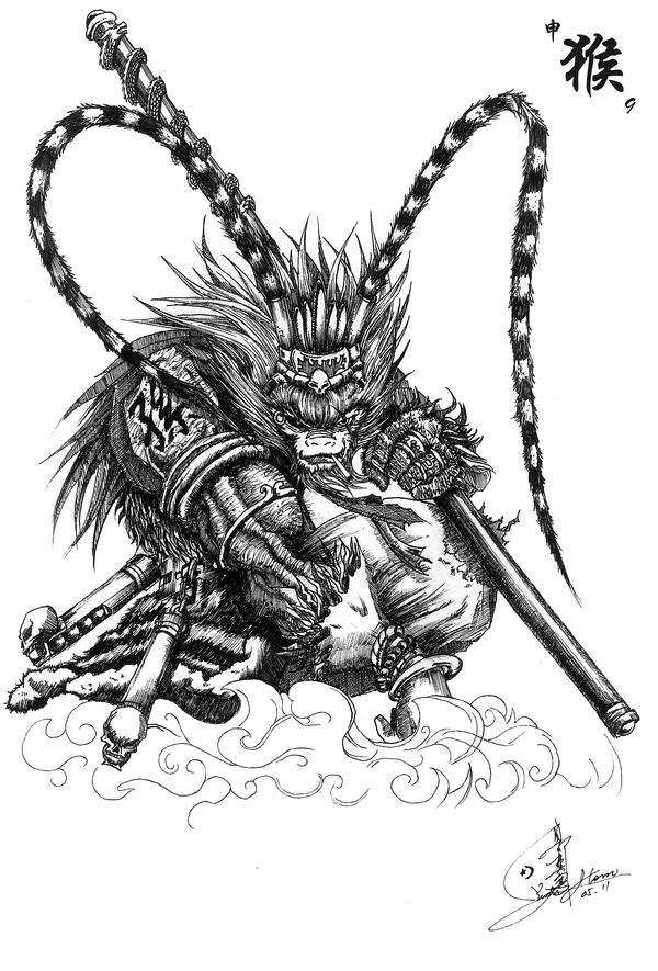 Chinese Monster Zodiac-Monkey by Eyue on DeviantArt