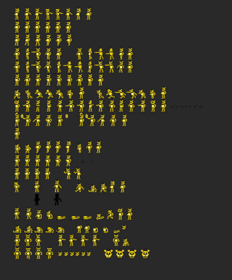Golden Freddy Sprite By Imhomiejaydev On Deviantart