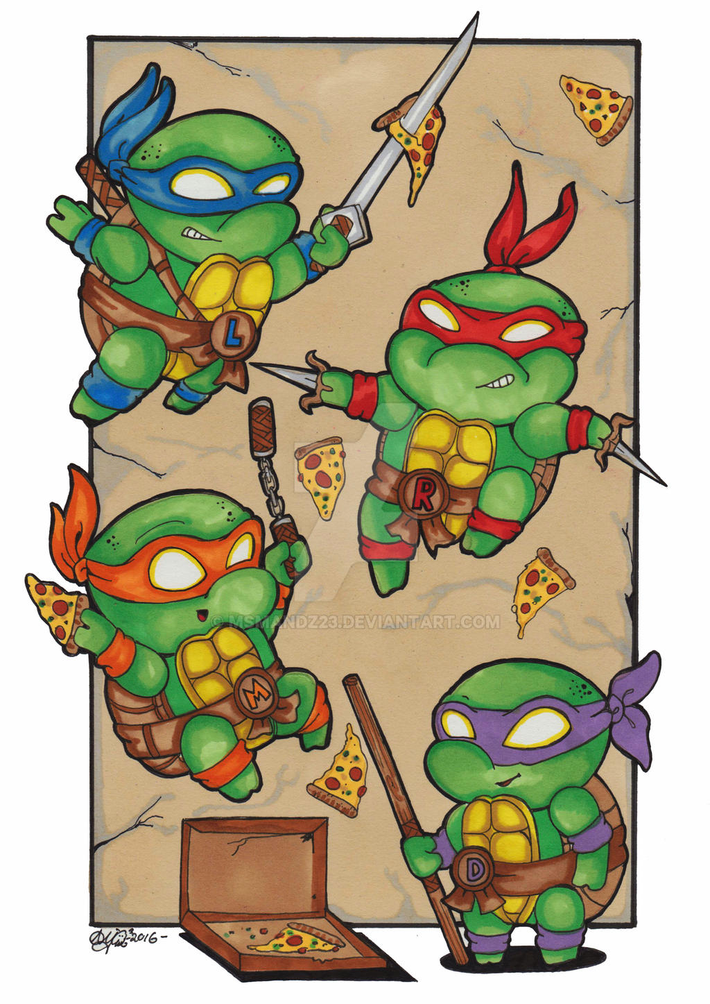 Tmnt Chibis By Msmandz23 On Deviantart