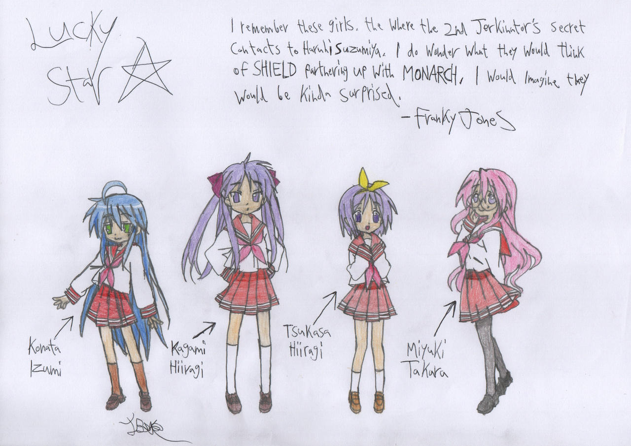 Lucky Star Main Characters 1 By Jwbtheuncanny On Deviantart