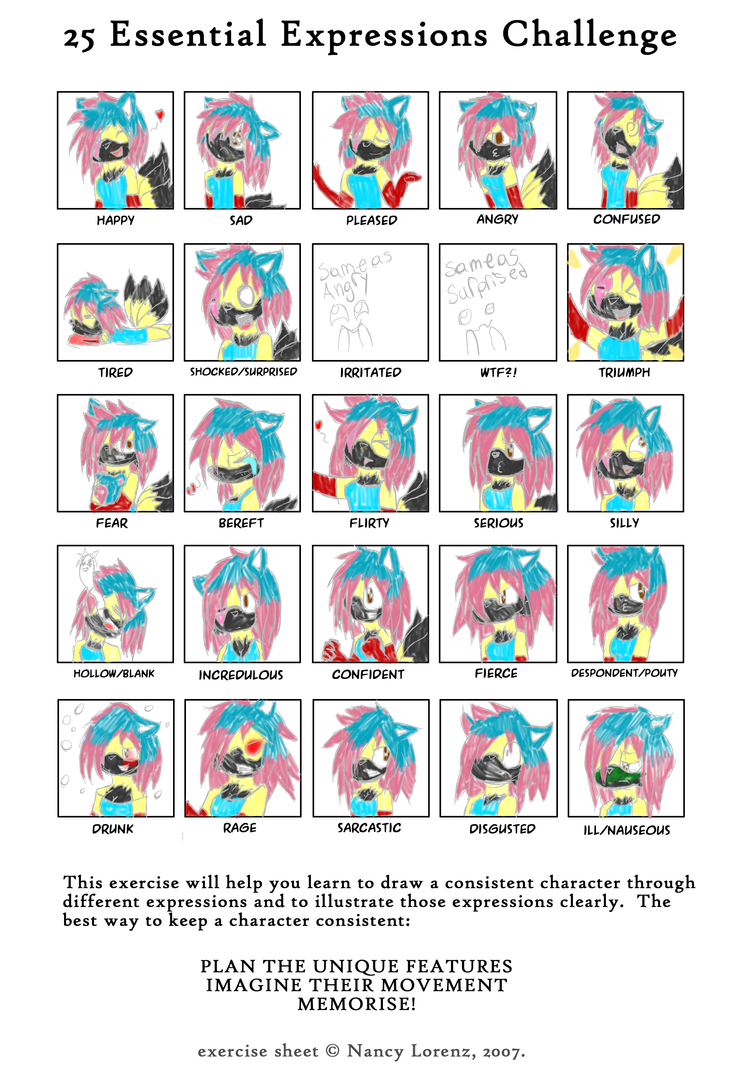 Cammys 25 Essential Expressions By Dragoncosmos On Deviantart