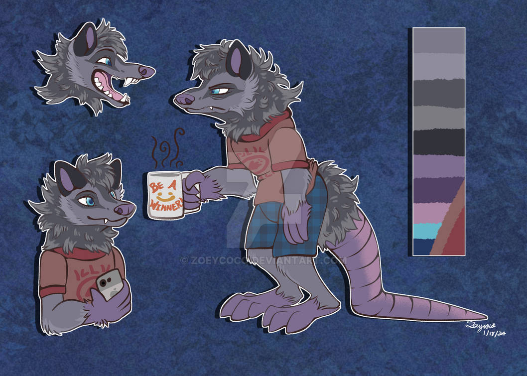 Opossum Character Adopt By Zoeycoco On Deviantart