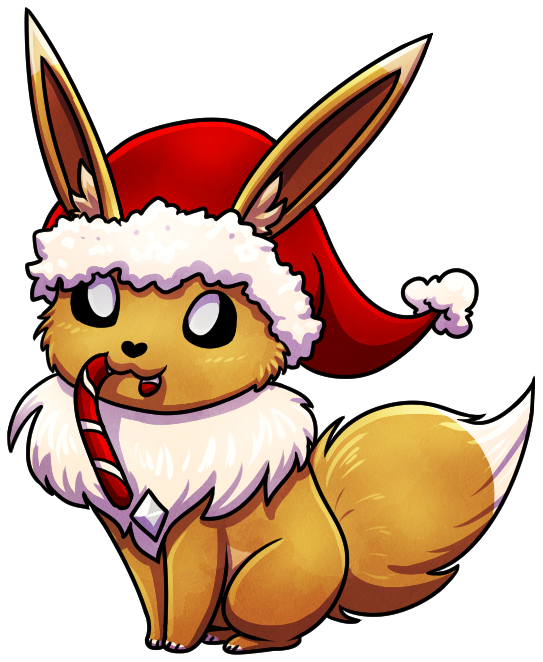 Christmas Eevee By Silverwolfeye On Deviantart