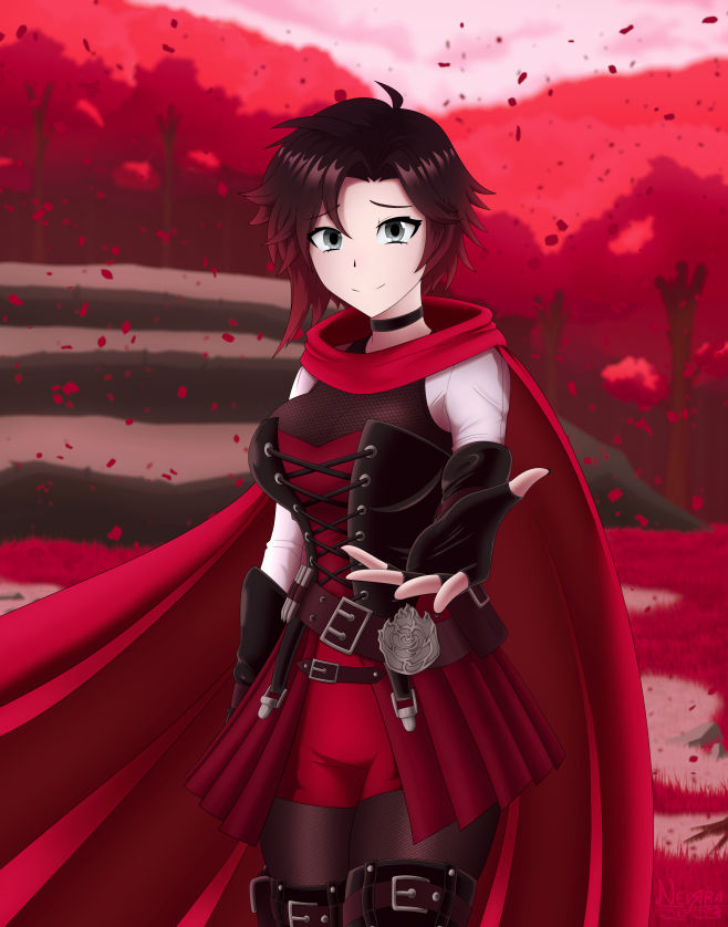 Keep Moving Forward Ruby Rose Rwby By Mlgredwings On Deviantart