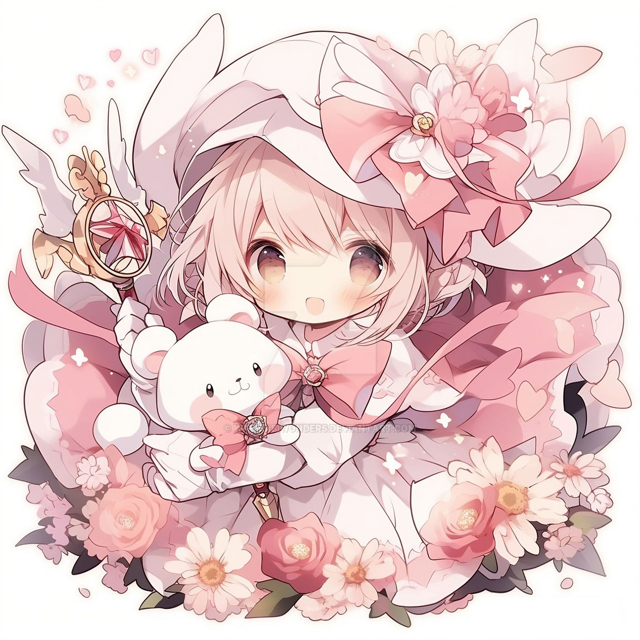 Chibi Magician Girl By Wabisabiwonders On Deviantart