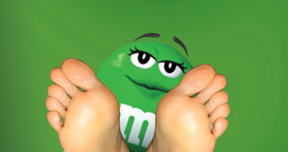 Green Mnms Feet By Whatevertickler On Deviantart