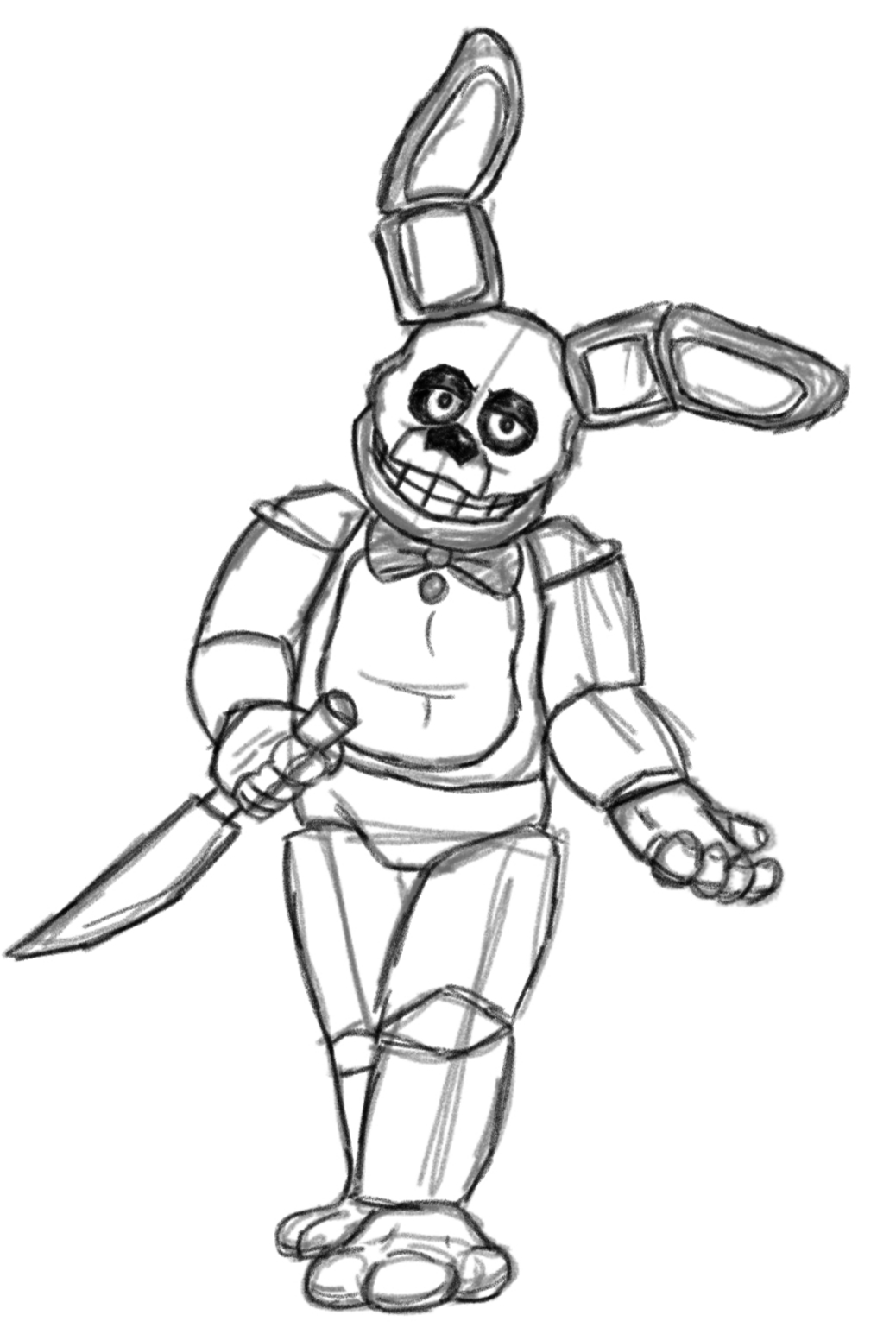 Fnaf Spring Bonnie Coloring Pages Fnaf Spring Bonnie Coloring Pages