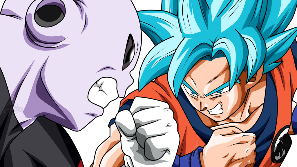 Goku Ssj Blue Vs Jiren Dbs By Jaredsongohan On Deviantart