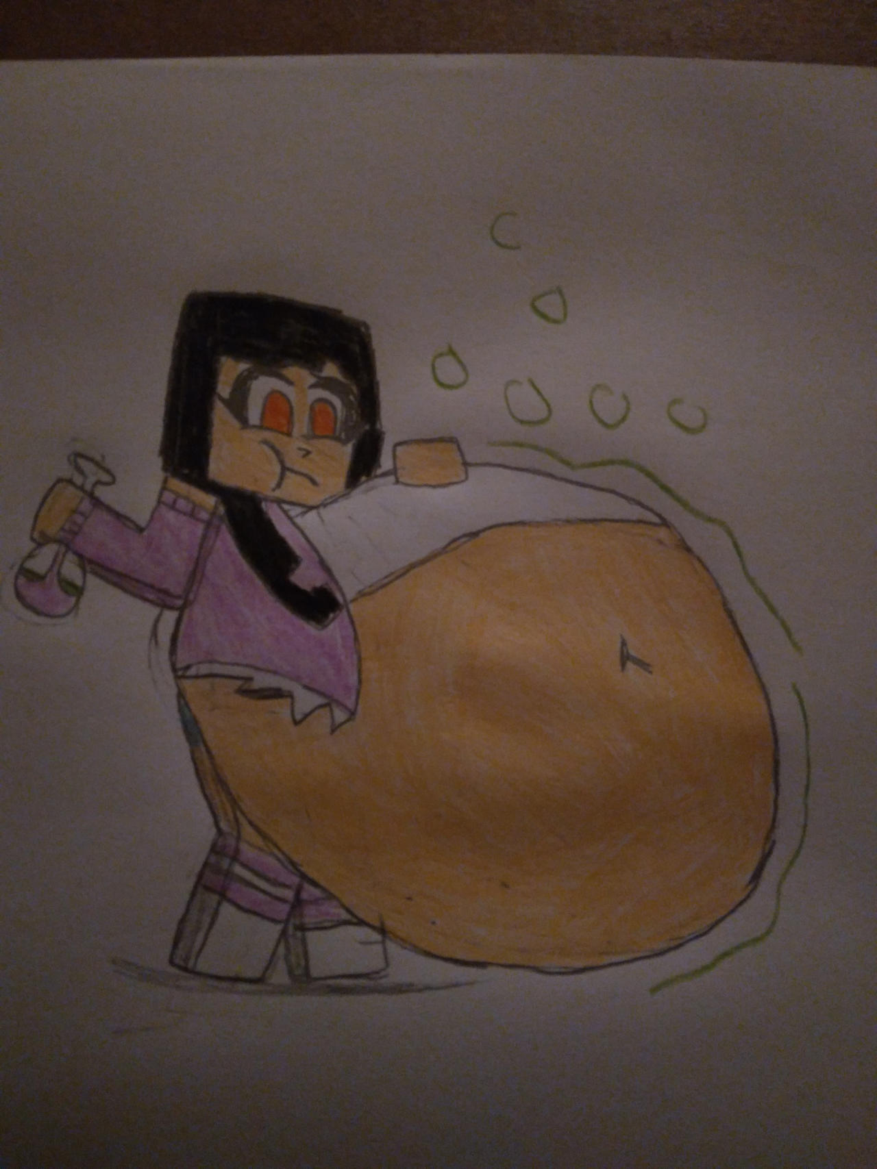 Minecraft Aphmau Bloated Belly By Reinkcody On Deviantart