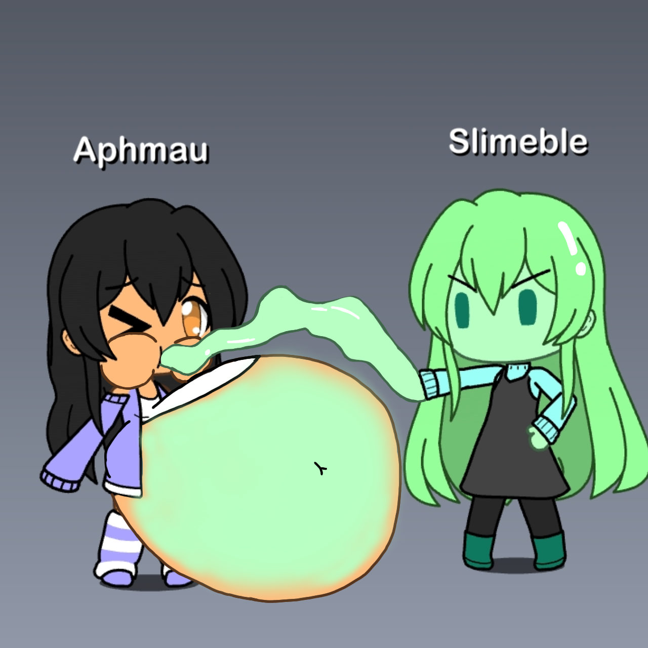 (Gacha) Aphmau slime inflation by ReInkCody on DeviantArt (Gacha) Aphmau slime inflation by ReInkCody on DeviantArt
