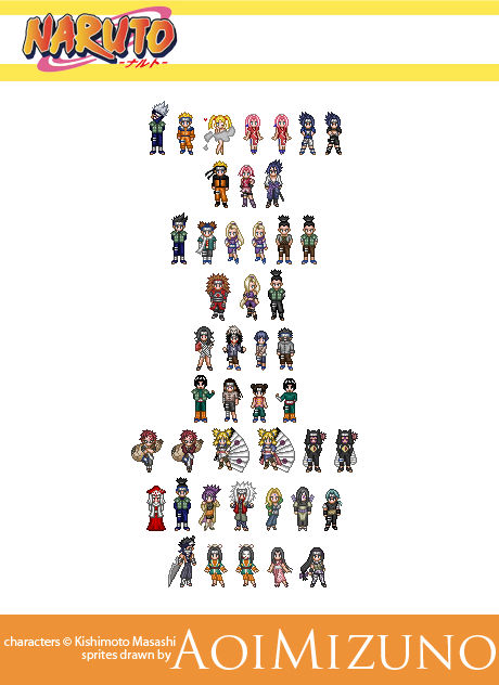 Naruto Sprites by AoiMizuno on DeviantArt