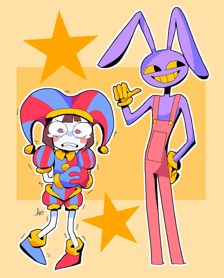 Pomni And Jax By Adrieliu On Deviantart