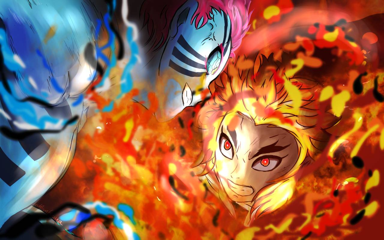 Akaza Vs Rengoku By Atlantiquaa On DeviantArt akaza-vs-rengoku-by-atlantiquaa-on-deviantart